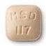 Pill Finder: SINGULAIR MSD 117 Brown Four-sided - Medicine.com