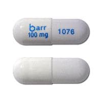Pill Finder: barr 100 mg 1076 White Capsule-shape - Medicine.com