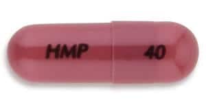 Pill Finder: HMP 40 Pink Capsule-shape - Medicine.com