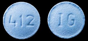 Pill Finder: IG 412 Blue Round - Medicine.com