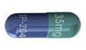 Pill Finder: IP 204 35mg Blue Capsule-shape - Medicine.com