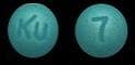 Pill Finder: KU 7 Blue Round - Medicine.com