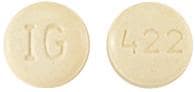 Pill Finder: IG 422 Yellow Round - Medicine.com