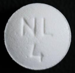 Pill Finder: NL 4 White Round - Medicine.com