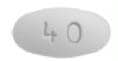 Pill Finder: 40 White Elliptical / Oval - Medicine.com