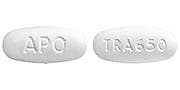 Pill Finder: APO TRA 650 White Elliptical / Oval - Medicine.com