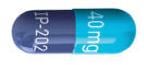 Pill Finder: IP 202 40 mg Blue Capsule-shape - Medicine.com
