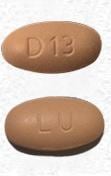 Pill Finder: LU D13 Orange Elliptical / Oval - Medicine.com