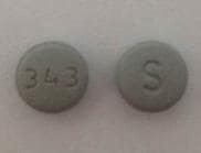 Pill Finder: S 343 Gray Round - Medicine.com