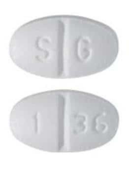Pill Finder: S G 1 36 White Elliptical / Oval - Medicine.com