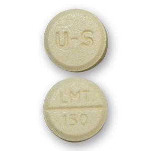 Pill Finder: U-S LMT 150 Yellow Round - Medicine.com