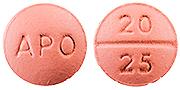 Pill Finder: APO 20 25 Brown Round - Medicine.com