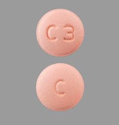 Pill Finder: C C3 Peach Round - Medicine.com