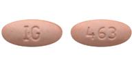 Pill Finder: IG 463 Pink Elliptical / Oval - Medicine.com
