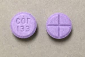 Pill Finder: cor 133 Purple Round - Medicine.com