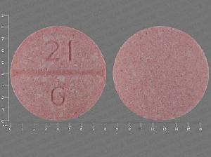 Pill Finder: 21 G Pink Round - Medicine.com