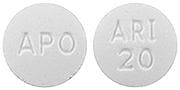 Pill Finder: APO ARI 20 White Round - Medicine.com