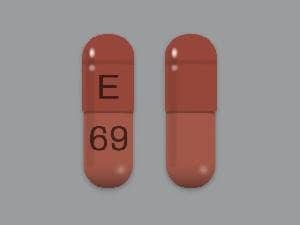 Pill Finder: E 69 Brown Capsule-shape - Medicine.com
