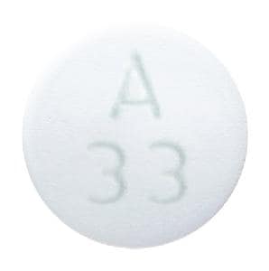 Pill Finder: A33 White Round - Medicine.com