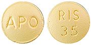 Pill Finder: APO RIS 35 Orange Round - Medicine.com