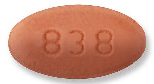 Pill Finder: AN 838 Pink Elliptical / Oval - Medicine.com