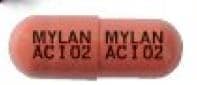 Pill Finder: MYLAN AC I 02 MYLAN AC I 02 Orange Capsule-shape ...
