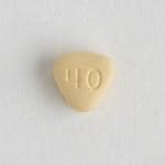 Pill Finder: XL 40 Yellow Three-sided - Medicine.com