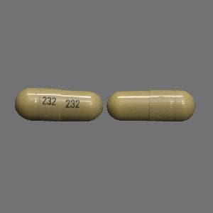 Pill Finder: 232 232 Brown Capsule-shape - Medicine.com