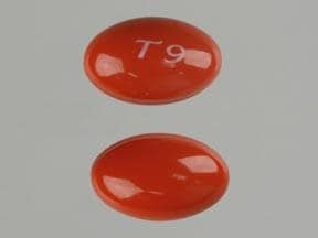 Pill Finder: T9 Red Elliptical / Oval - Medicine.com