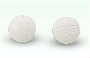 Pill Finder: 735 White Round - Medicine.com