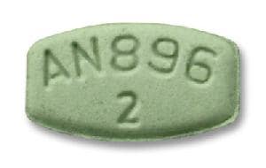 Pill Finder: AN896 2 Green Elliptical / Oval - Medicine.com