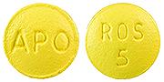 Pill Finder: APO ROS 5 Yellow Round - Medicine.com
