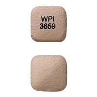 Pill Finder: WPI 3659 Pink Four-sided - Medicine.com