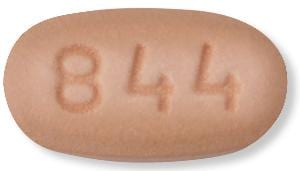 Pill Finder: AN 844 Peach Elliptical / Oval - Medicine.com