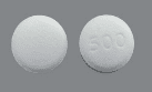 Pill Finder: 500 White Round - Medicine.com