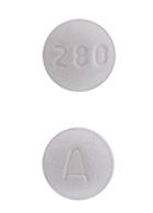 Pill Finder: A 280 White Round - Medicine.com