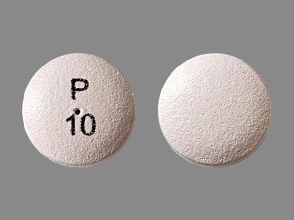 Pill Finder: P 10 White Round - Medicine.com