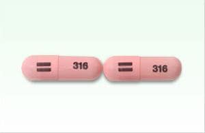 Pill Finder: Logo 316 Pink Capsule-shape - Medicine.com