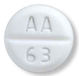 Pill Finder: AA 63 White Round - Medicine.com