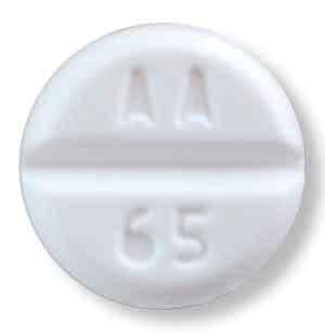Pill Finder: AA 65 White Round - Medicine.com