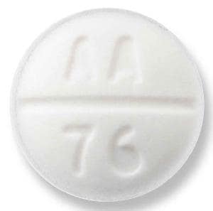 Pill Finder: AA 76 White Round - Medicine.com