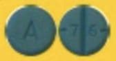 Pill Finder: A 7 6 Blue Round - Medicine.com