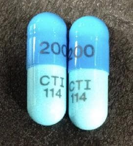 Pill Finder: 200 CTI 114 Blue Capsule-shape - Medicine.com
