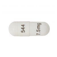 Pill Finder: 544 7.5 mg White Capsule-shape - Medicine.com