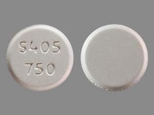 Pill Finder: S405 750 White Round - Medicine.com