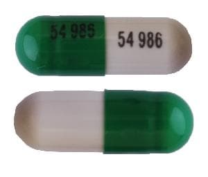 Pill Finder: 54 986 54 986 Green Capsule-shape - Medicine.com