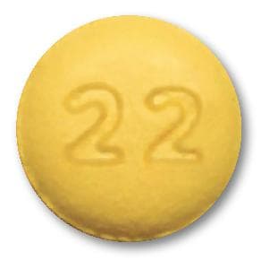 Pill Finder: AA 22 Yellow Round - Medicine.com