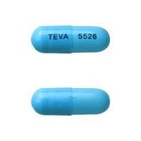 Pill Finder: TEVA 5526 Blue Capsule-shape - Medicine.com