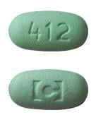 Pill Finder: C 412 Green Elliptical / Oval - Medicine.com