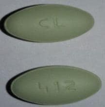 Pill Finder: CL 412 Green Elliptical / Oval - Medicine.com